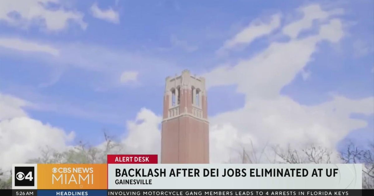 Backlash after DEI jobs eliminated at University of Florida - CBS Miami