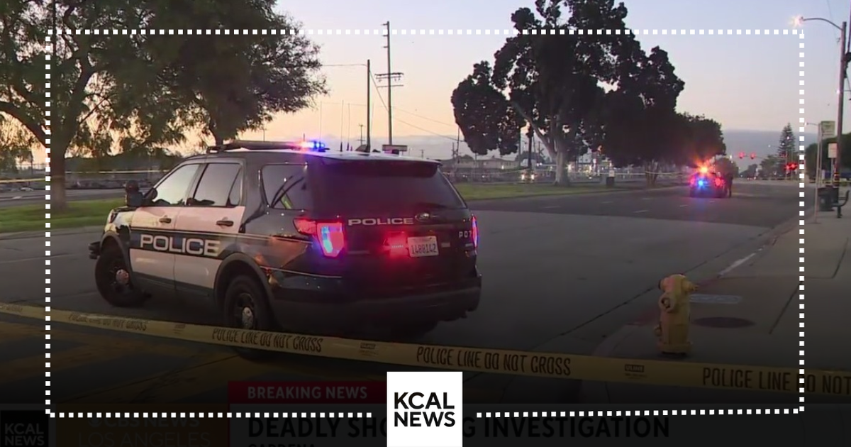 Deadly shooting under investigation in Gardena - CBS Los Angeles Deadly shooting under investigation in Gardena - CBS Los Angeles
