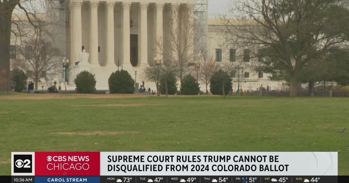 Supreme Court ruling keeps Trump on the ballot; What does it mean for Super Tuesday? - CBS Chicago