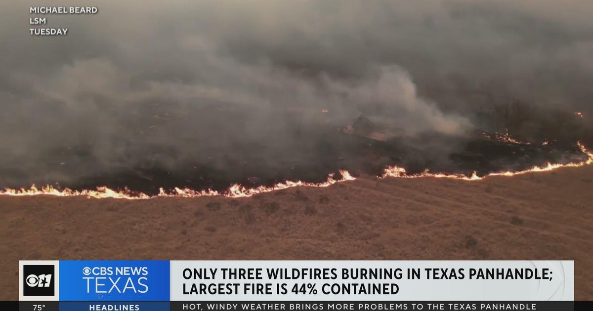 Only 3 fires still burning in the Texas Panhandle - CBS Texas