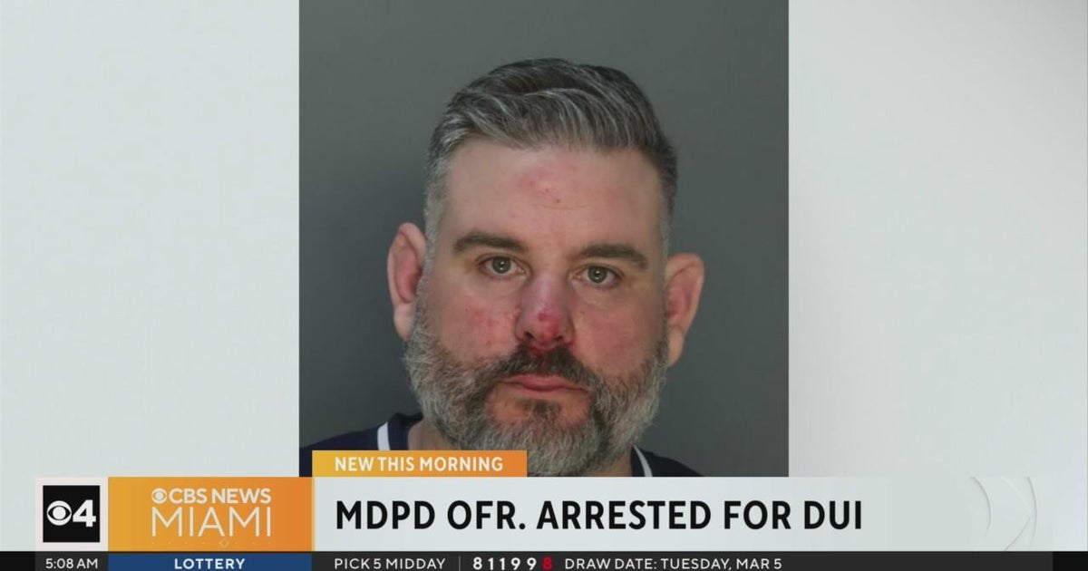 Miami-Dade police officer arrested for DUI - CBS Miami