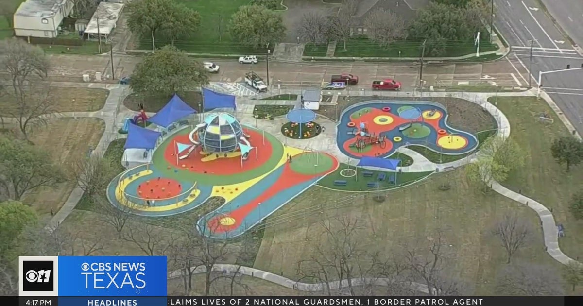 Joya Playground at Oran Good Park reopens - CBS Texas
