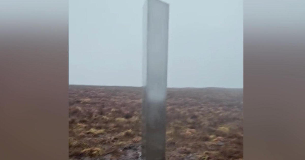 Mysterious monolith in Wales discovered by hiker - CBS News Mysterious monolith in Wales discovered by hiker - CBS News