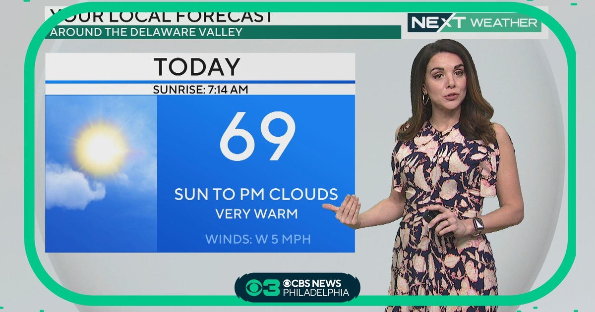 AM temperatures reach the 50s before climb to high of 69 degrees - CBS ...