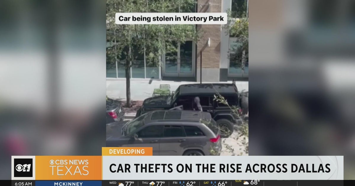 Dallas car theft caught on camera - CBS Texas