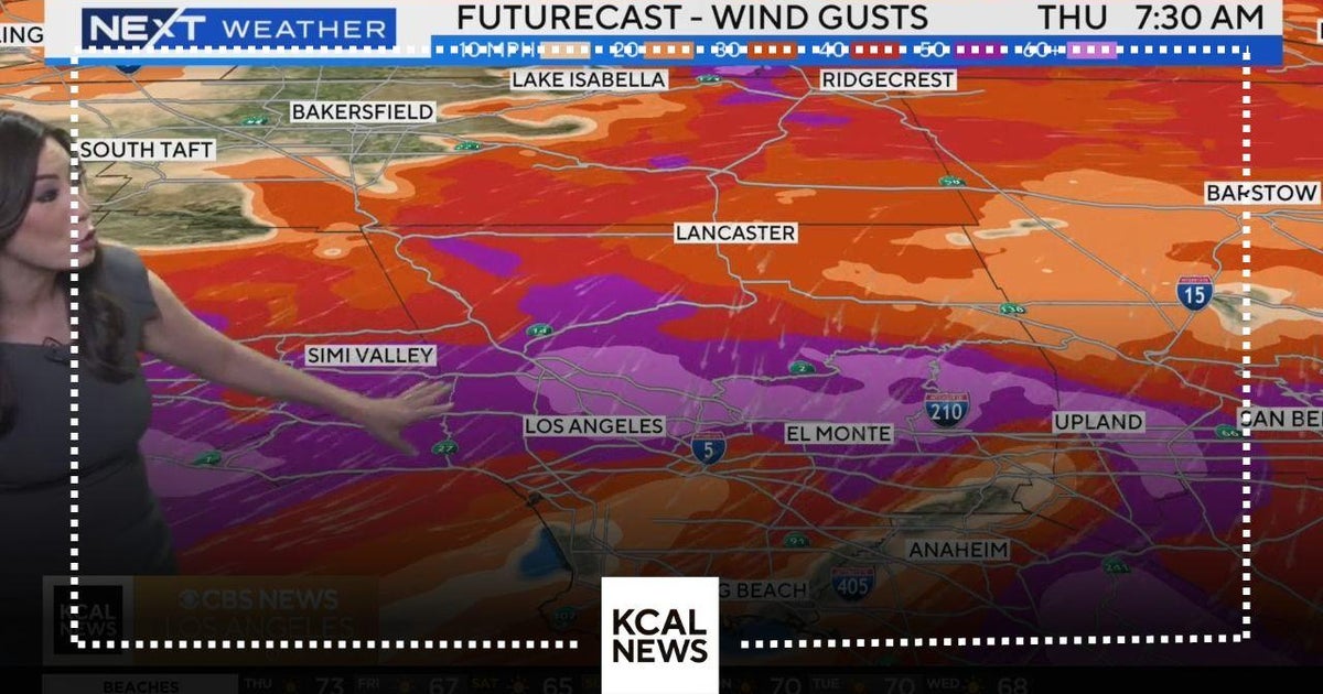High wind warnings in effect for SoCal - CBS Los Angeles