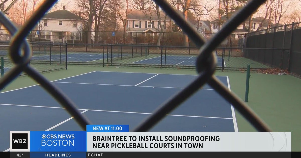 Braintree installing panels to absorb sound from pickleball courts ...