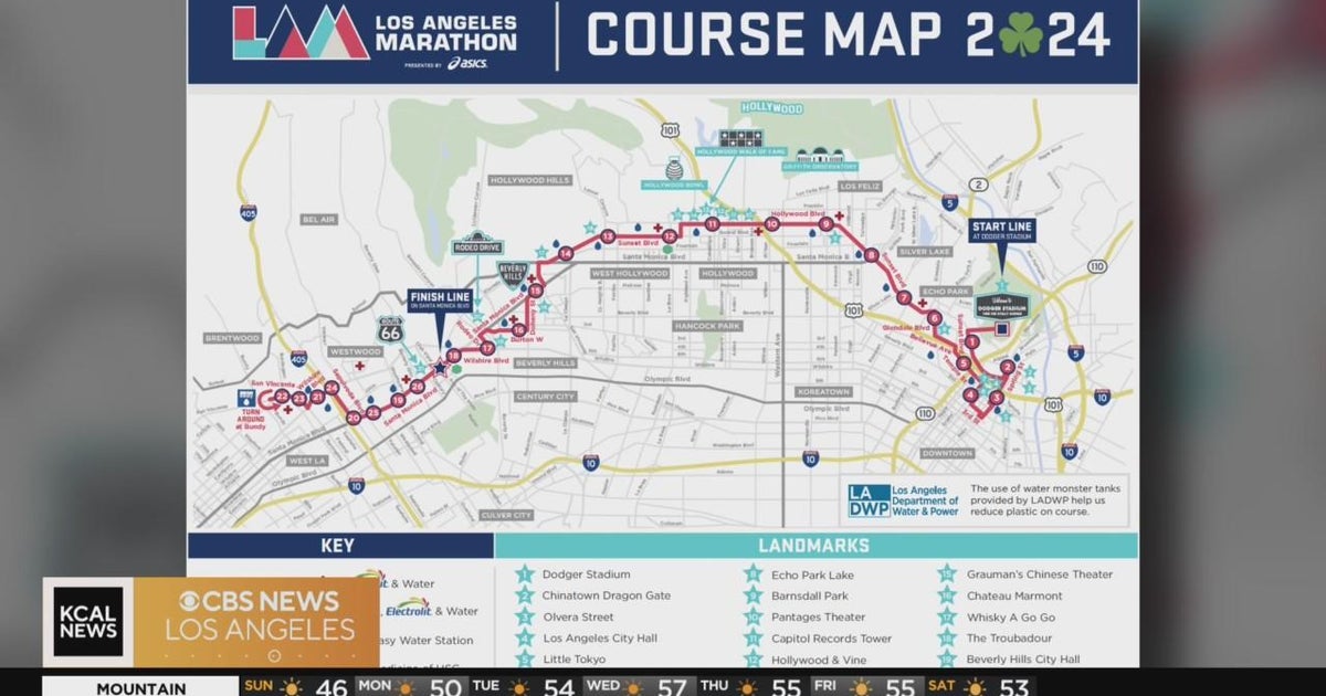 LA Marathon draws thousands to the 'Stadium to the Stars' course - CBS ...