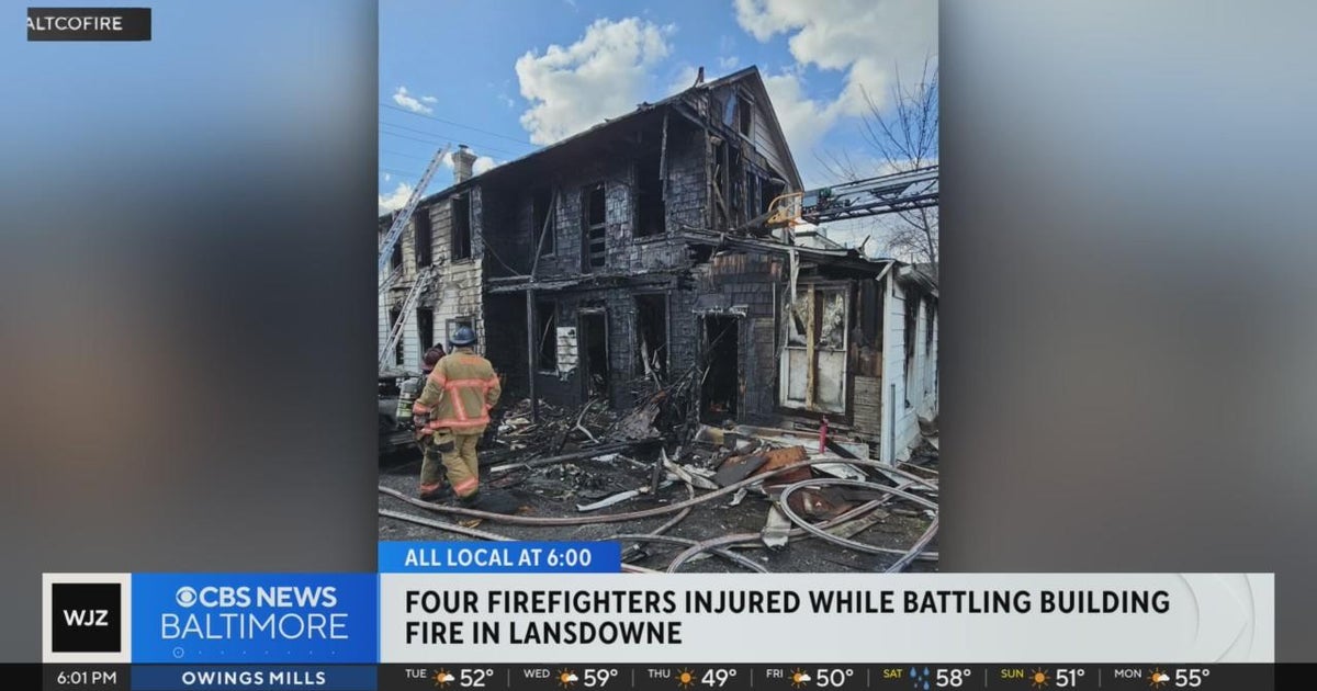 Four firefighters injured from building fire in Lansdowne - CBS Baltimore