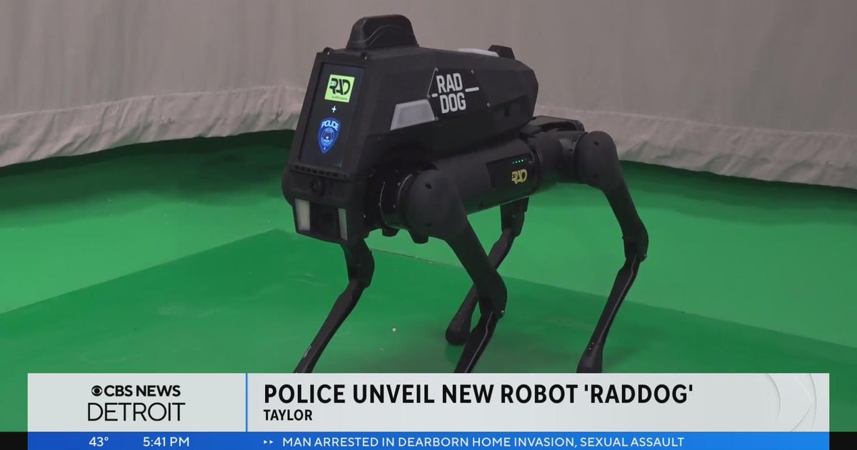 Taylor Police Department unveils new K9 robot - CBS Detroit