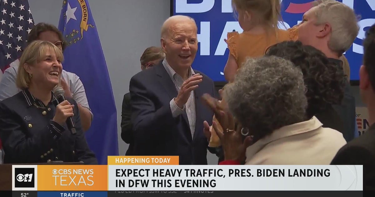 President Biden landing in DFW this weekend - CBS Texas