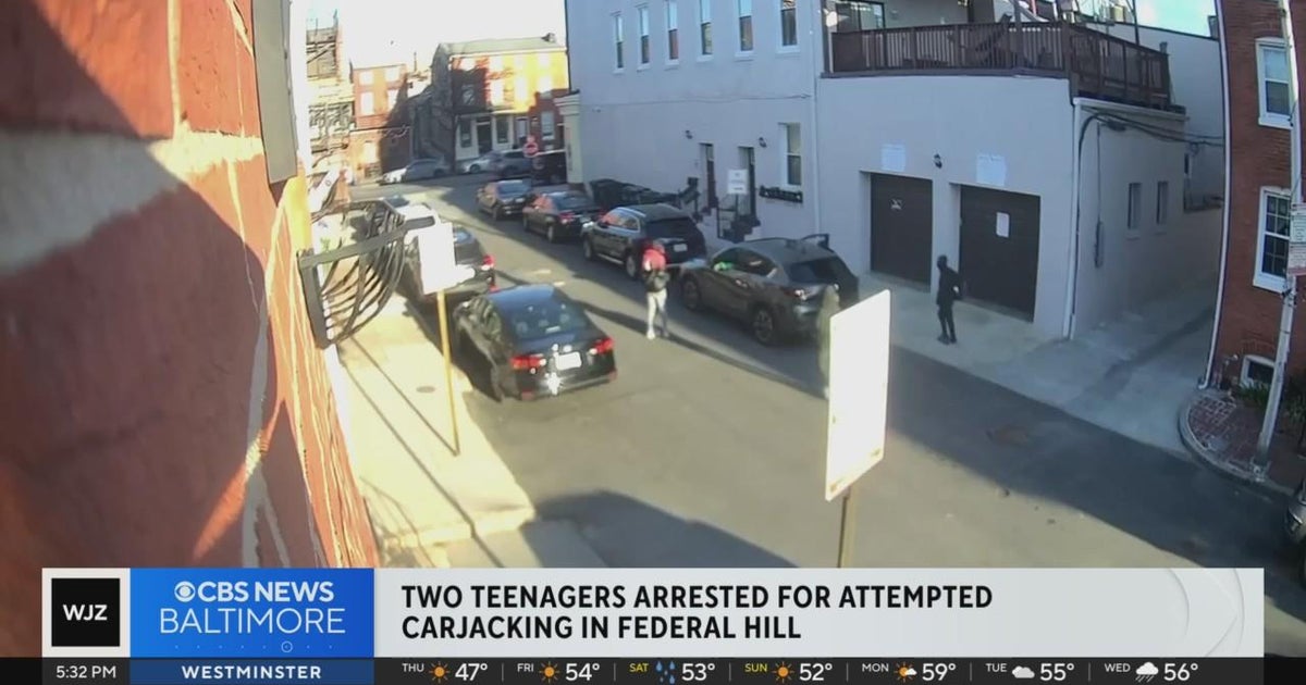 Caught on video: Teens arrested for carjacking in Federal Hill - CBS ...