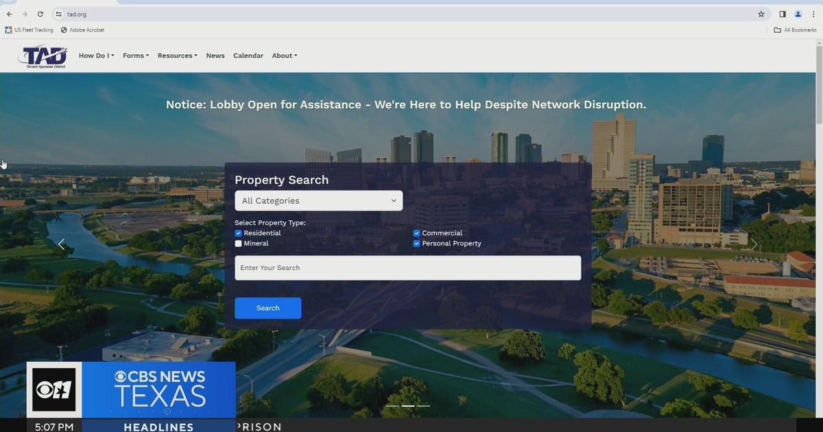 More computer network issues for Tarrant Appraisal District - CBS Texas