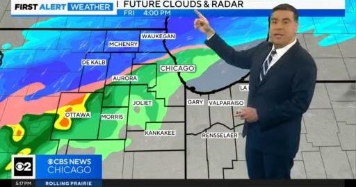 Slippery, snowy commute north of Chicago - CBS Chicago