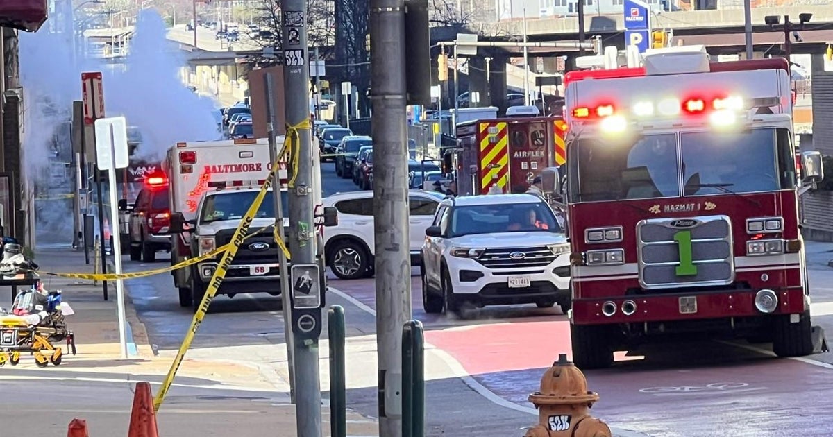 Elevated CO levels temporarily close Downtown Baltimore streets - CBS ...