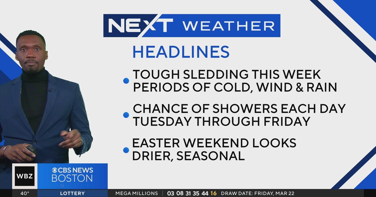 Next Weather: WBZ midday forecast for March 25, 2024 - CBS Boston