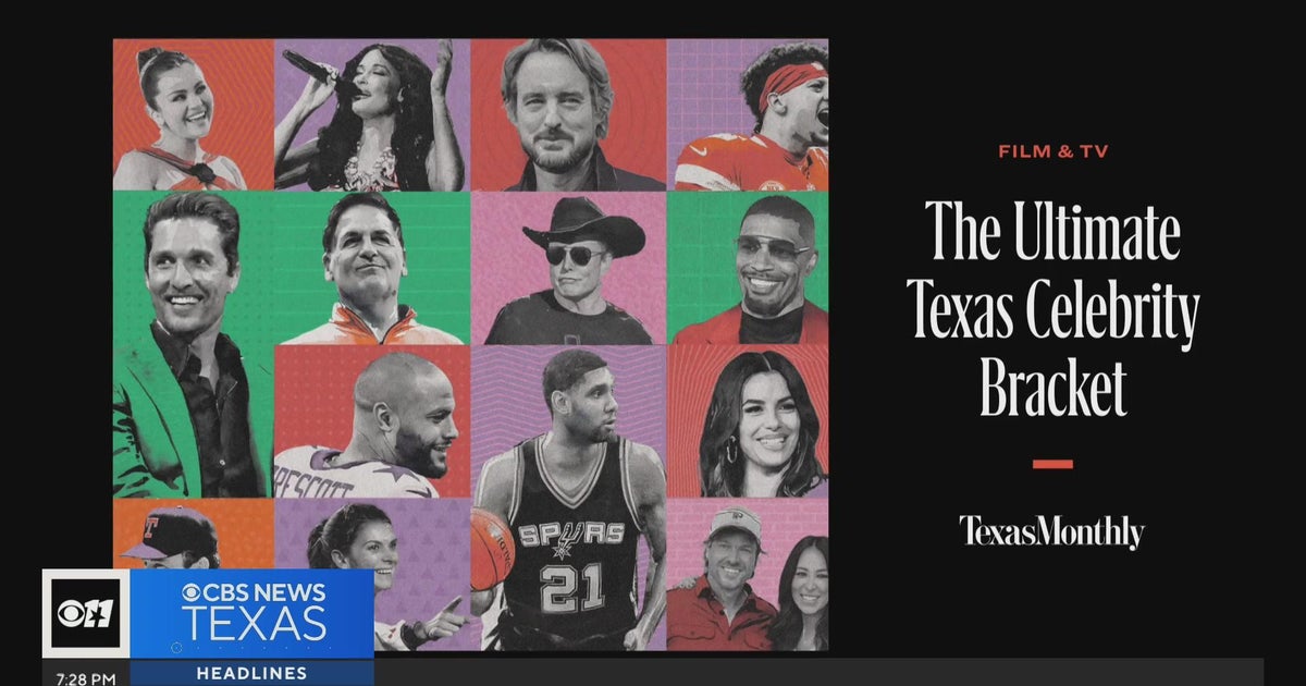 Texas Monthly: The Ultimate Texas Celebrity Bracket - CBS Texas