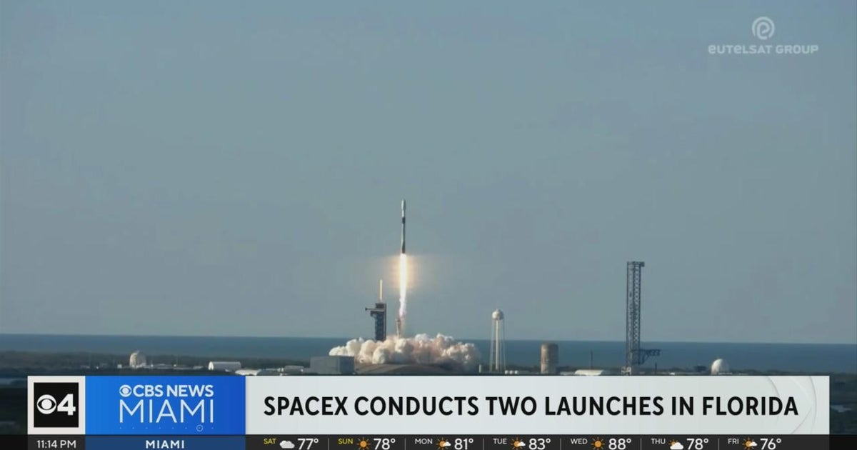 SpaceX conducts 2 launches in Florida - CBS Miami