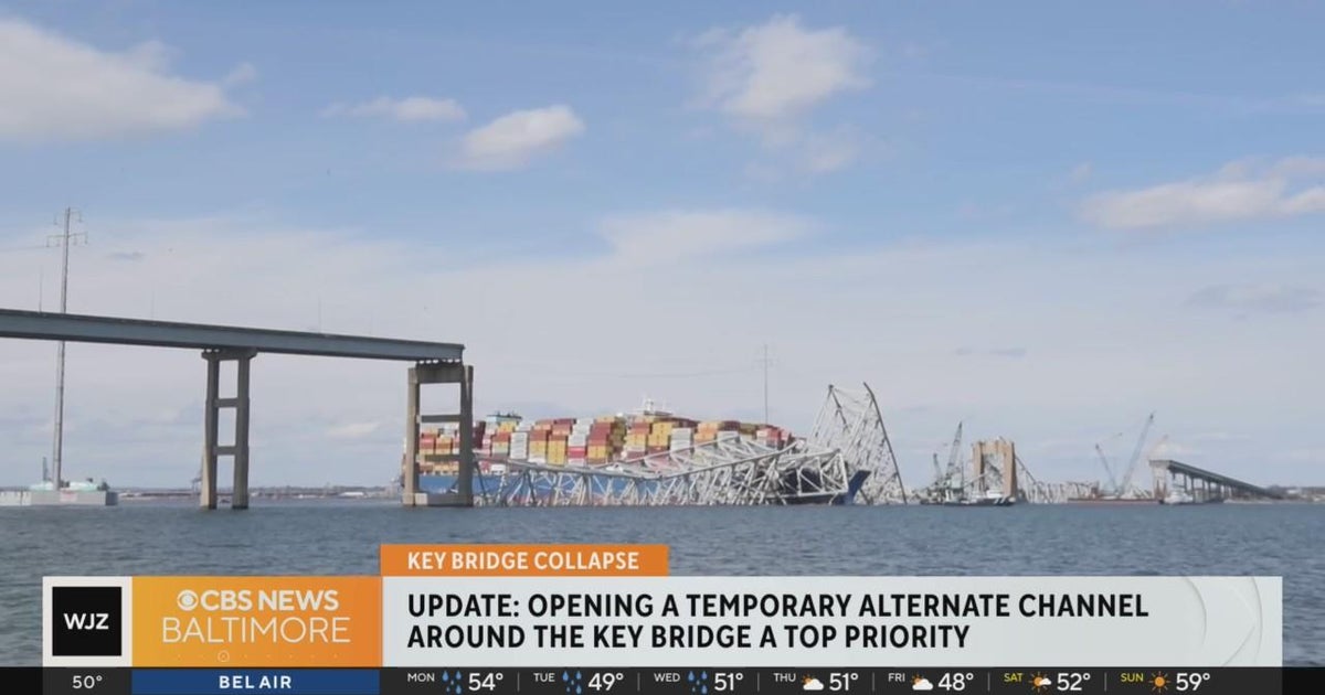 Temporary channels to Port of Baltimore planned around Key Bridge ...