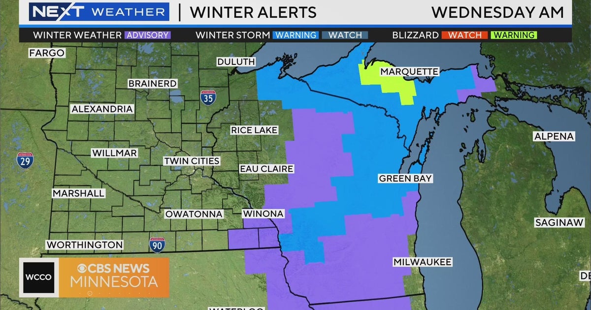 Wind advisory in effect across Minnesota on Wednesday - CBS Minnesota