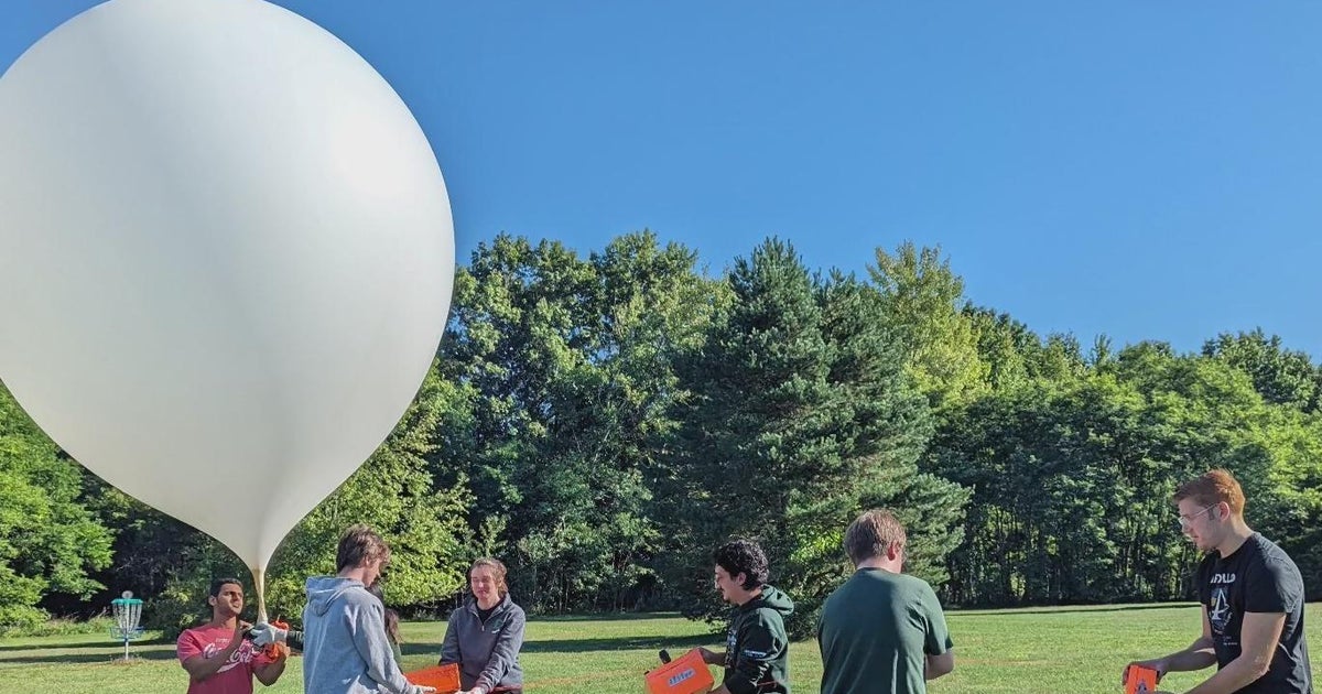 Eastern Michigan University launching weather balloon - CBS Detroit