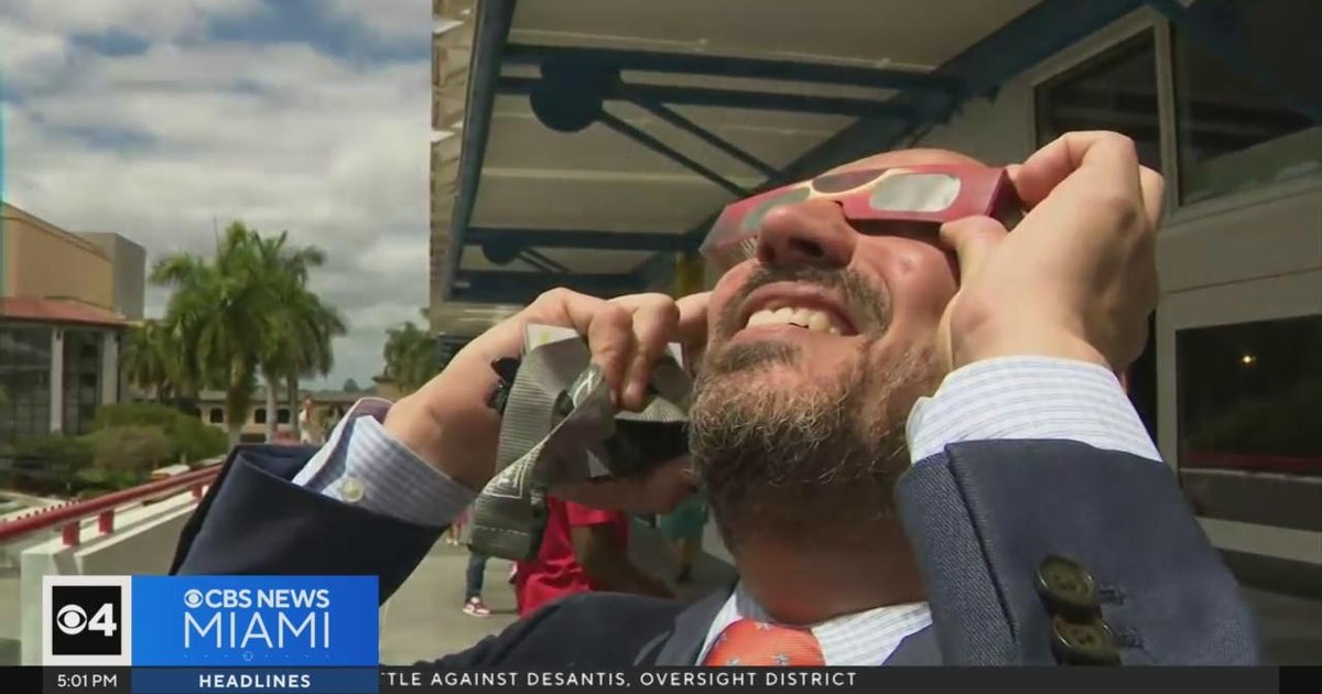 South Florida experiences partial solar eclipse - CBS Miami