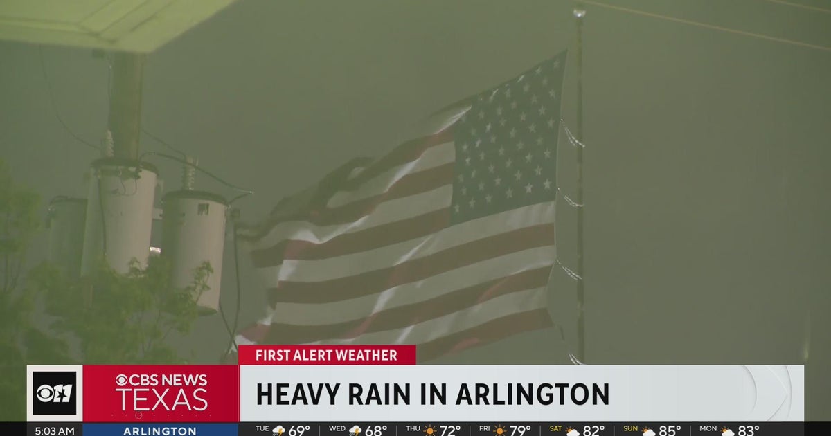 Flooding, ponding on roads after rainy night - CBS Texas