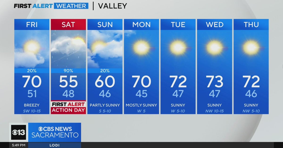 Thursday evening weather forecast - April 11, 2024 - CBS Sacramento