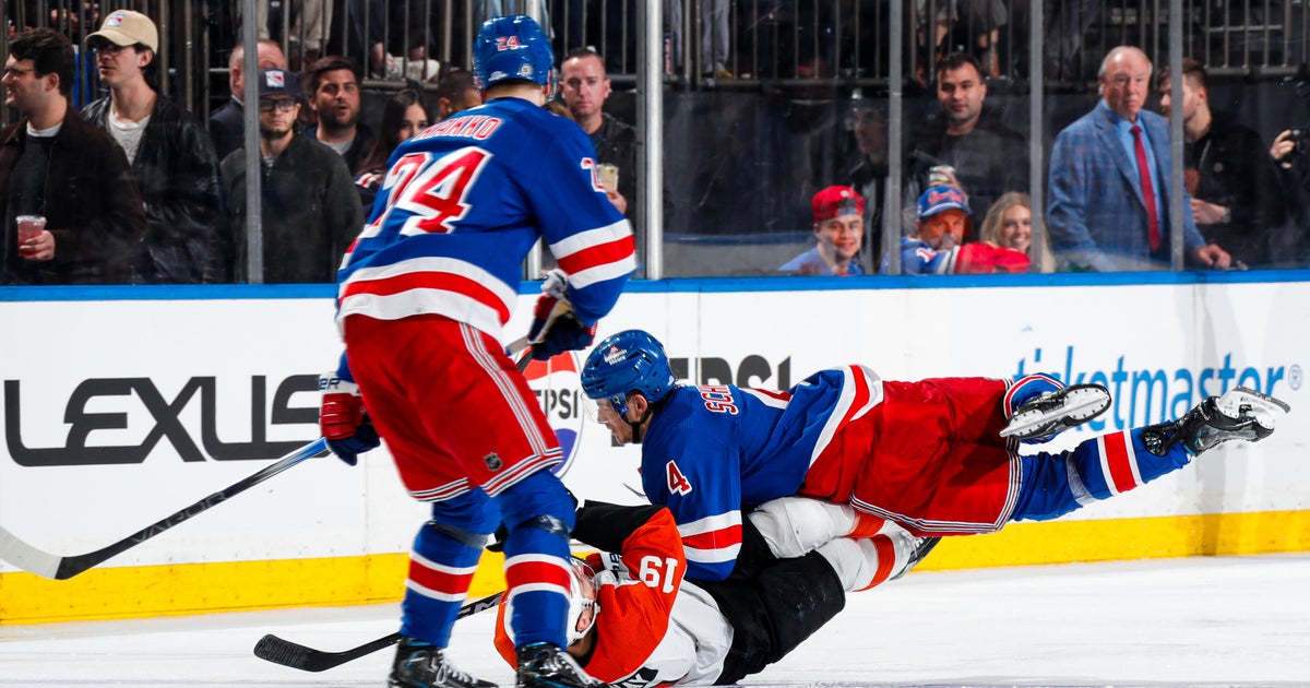 Flyers end 8-game losing streak with victory over Rangers - CBS New York