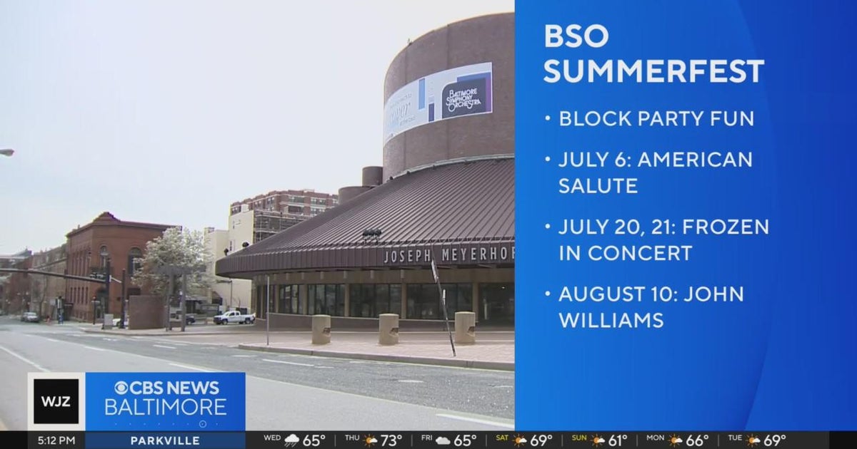 Baltimore Symphony Orchestra announces SummerFest schedule - CBS Baltimore