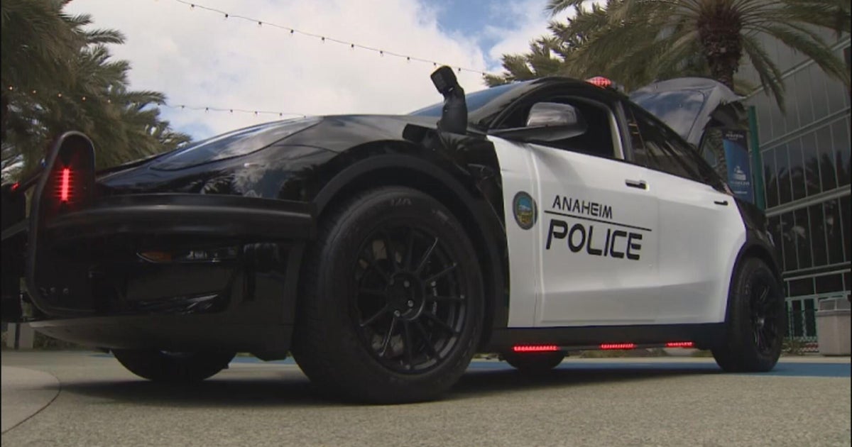Anaheim police roll out new Tesla patrol vehicles - CBS Los Angeles