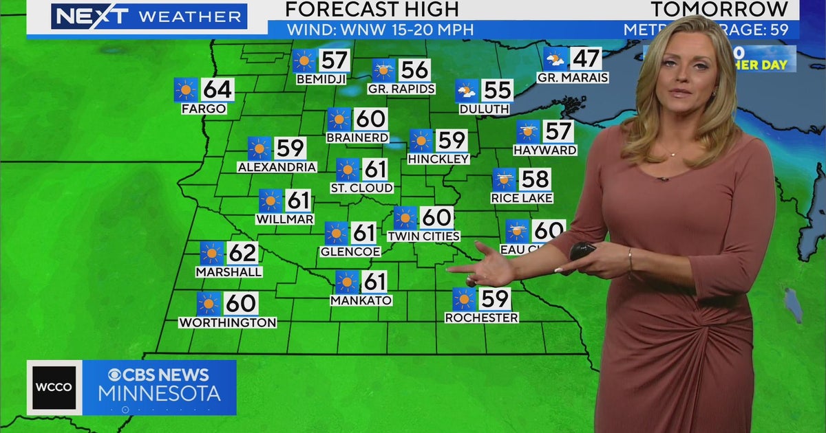 WCCO-TV 6 P.M. forecast for Saturday, April 20th, 2024 - CBS Minnesota