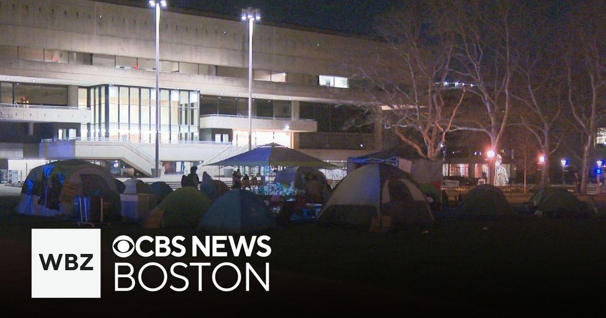 Pro-Palestinian camps set up by students at MIT and Emerson College ...