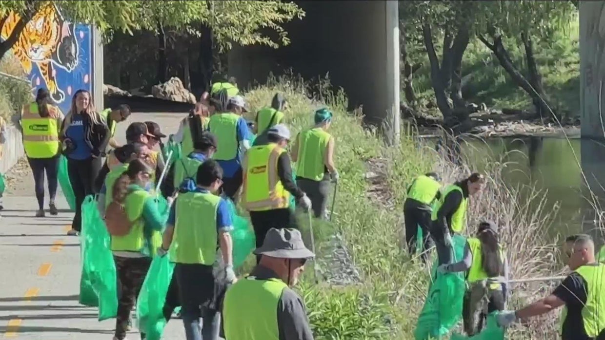 "Trash Punx" bring energy to Earth Day cleanup of San Jose's Guadalupe River Park - CBS San ...