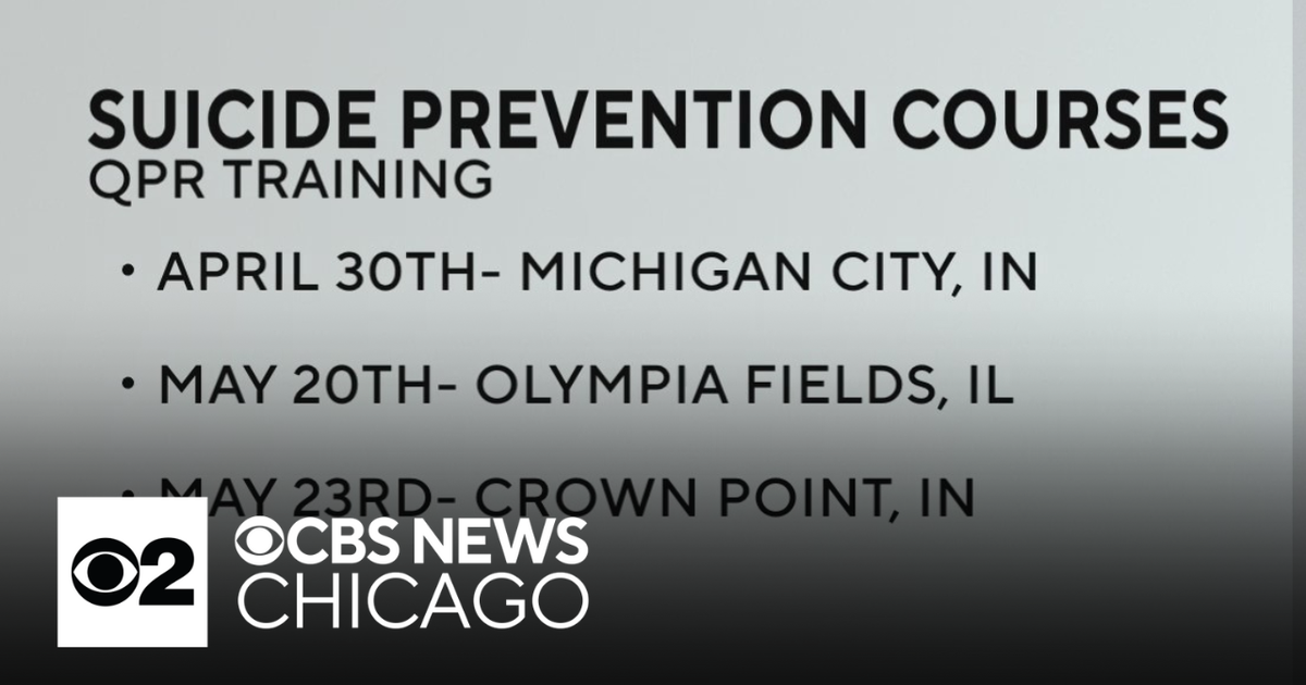 Suicide prevention courses available now - CBS Chicago