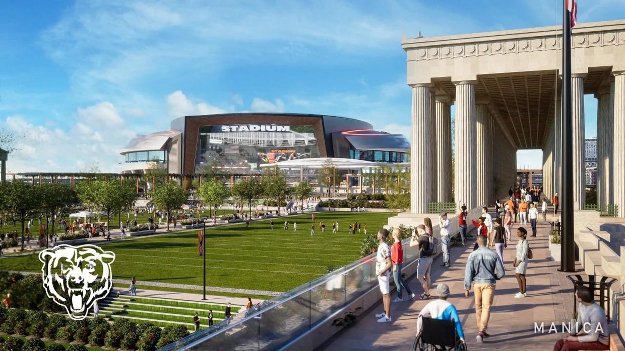 Chicago Bears unveil plan for new domed stadium on the lakefront - CBS ...