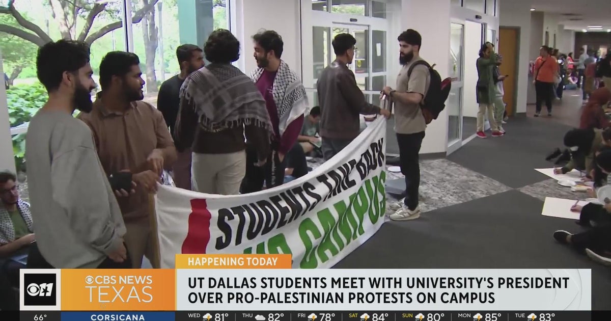 UT Dallas students meet with university president over pro-Palestinian ...