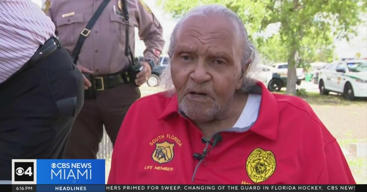 MDPD salutes oldest living retired officer on his 99th birthday - CBS Miami