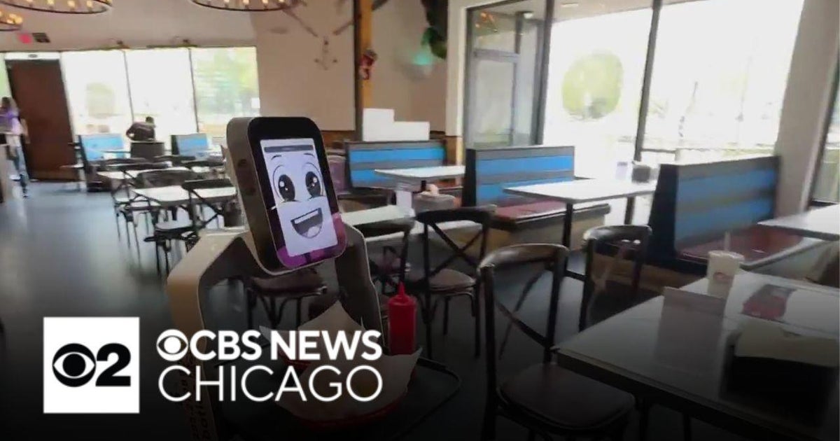 "Rosie" the restaurant robot delivers food, picks up dirty dishes - CBS ...