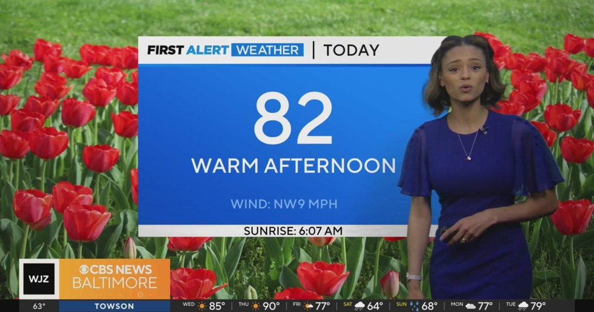 Meteorologist Abigail Degler has your Wednesday morning forecast 5/1/2024 - CBS Baltimore