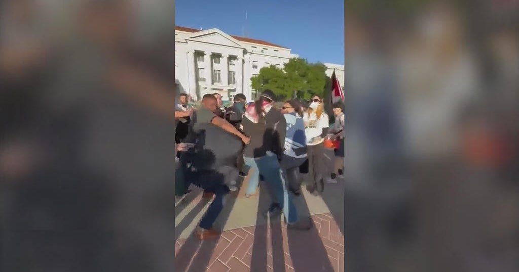 Spreading pro-Palestinian protests turn violent; Cal campus fight ...