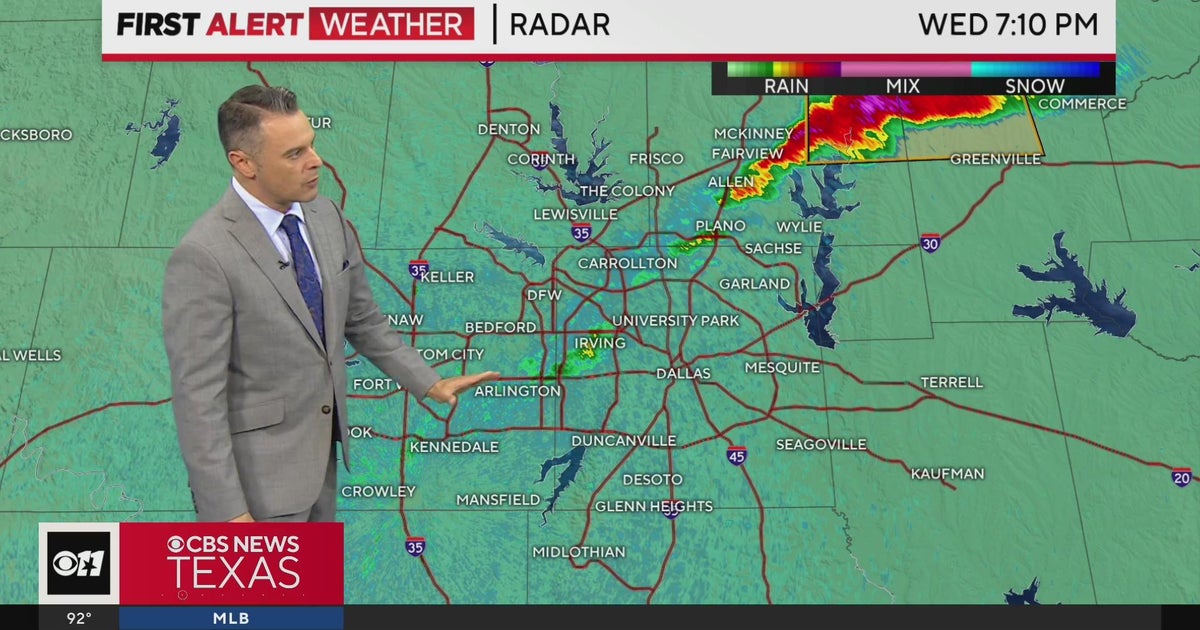 Storms move through North Texas Wednesday night - CBS Texas