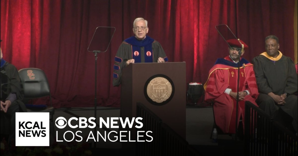 USC commencement ceremonies begin after pro-Palestinian protests - CBS ...