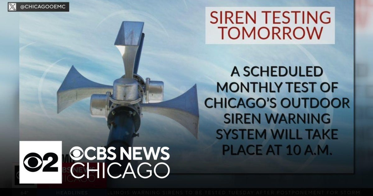 Illinois warning sirens to be tested Tuesday, one week later than usual ...