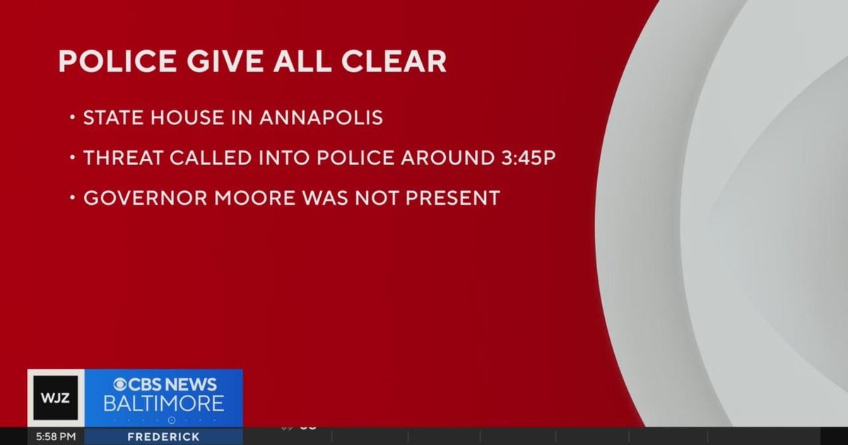 All clear given after bomb threat at Maryland State House - CBS Baltimore
