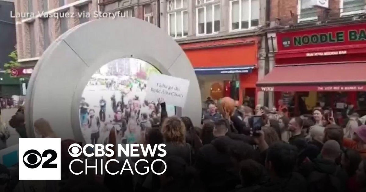 Dublin-to-NYC portal shut down for inappropriate behavior - CBS Chicago