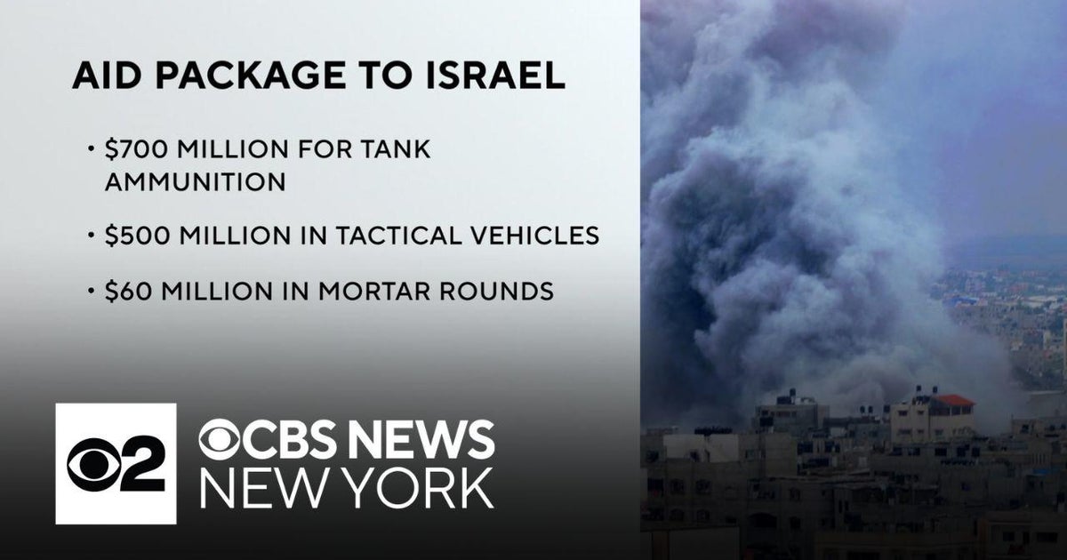 U.S. sending new $1 billion aid package to Israel - CBS New York