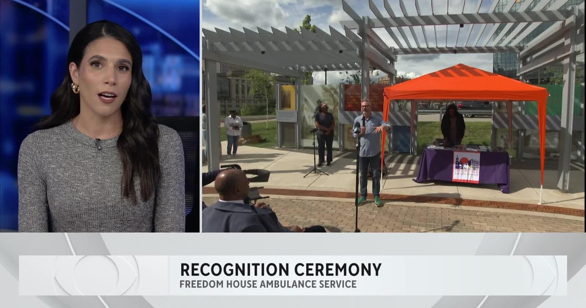Recognition ceremony for Freedom House Ambulance Service - CBS Pittsburgh