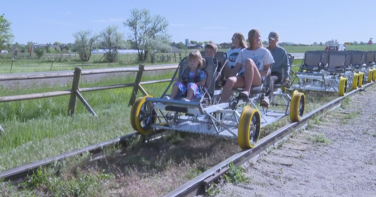 Railbiking is a new family activity to try out in Erie - CBS Colorado