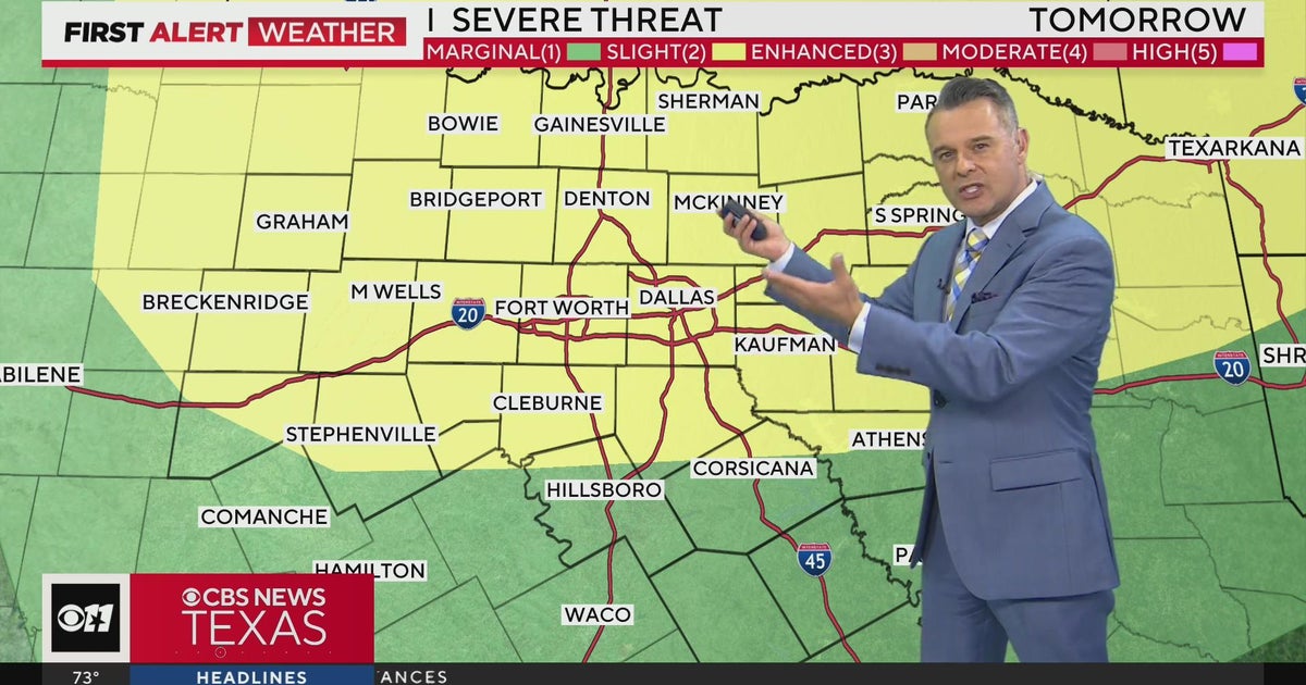 The severe weather threat continues in North Texas - CBS Texas